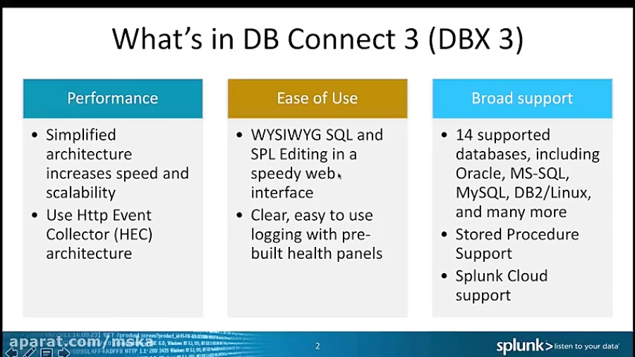 Splunk - What is New in DB Connect 3 (DBX 3)