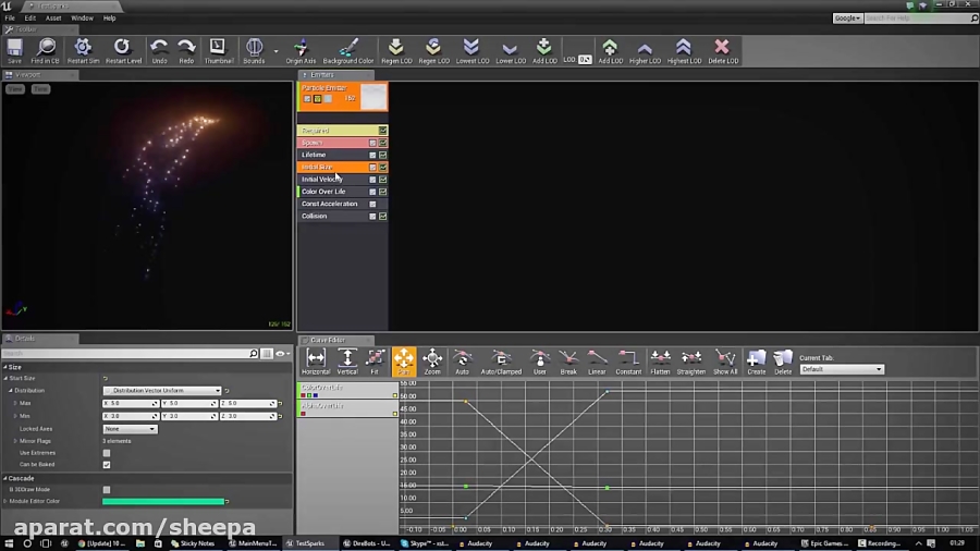 Cascade Mesh Emmiters - #65 Unreal Engine 4 Beginner Tutorial Series