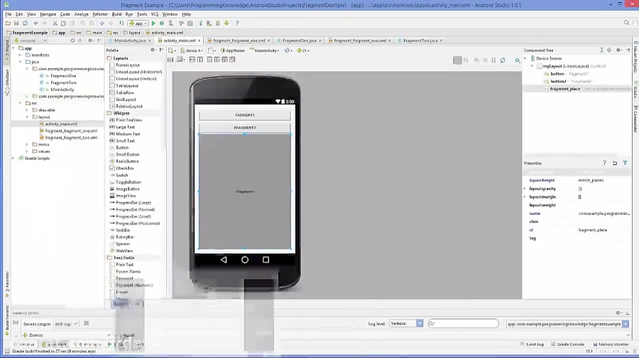 Android Tutorial for Beginners 23 # Fragments in Android - Part 2