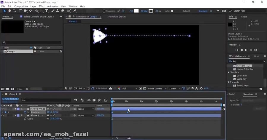 55. آموزش افتر افکت - Motion V2 - محمد فاضل