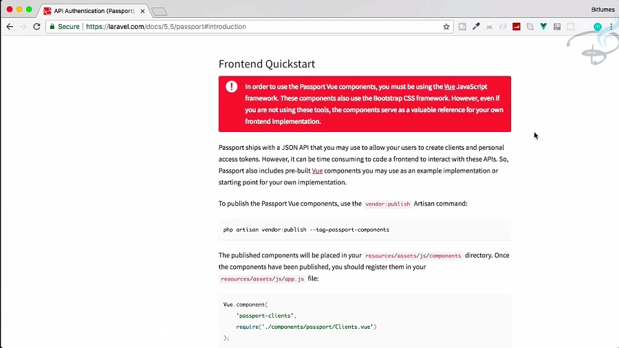 Laravel Passport | Frontend Quickstart | OAuth 2.0 | #3