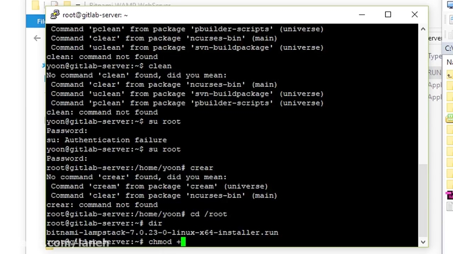 how to install Bitnami LAMP Web Server on Ubuntu text mode fast install and config
