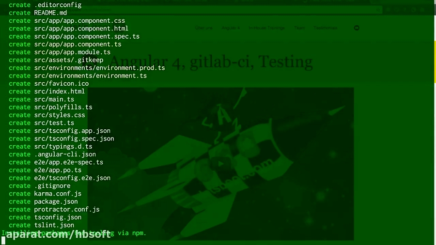 Angular 4, gitlab-ci - Test Driven Development with Continuous Integration