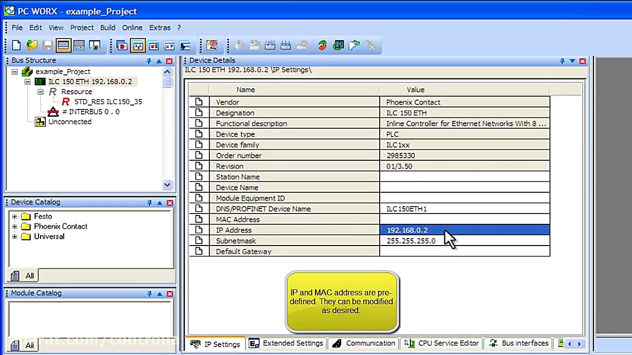 PC Worx video tutorial - Configuring the local bus - Chapter 2 - Phoenix Co