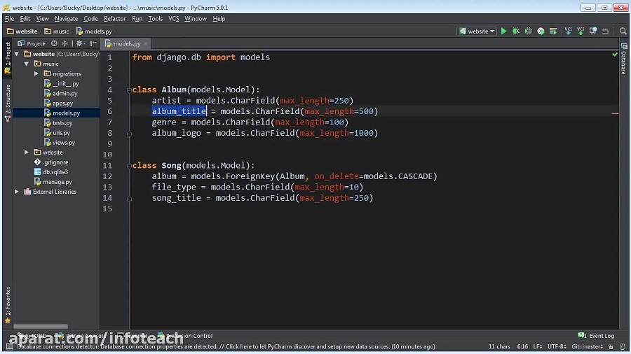 Django Tutorial for Beginners - 9 - Database API