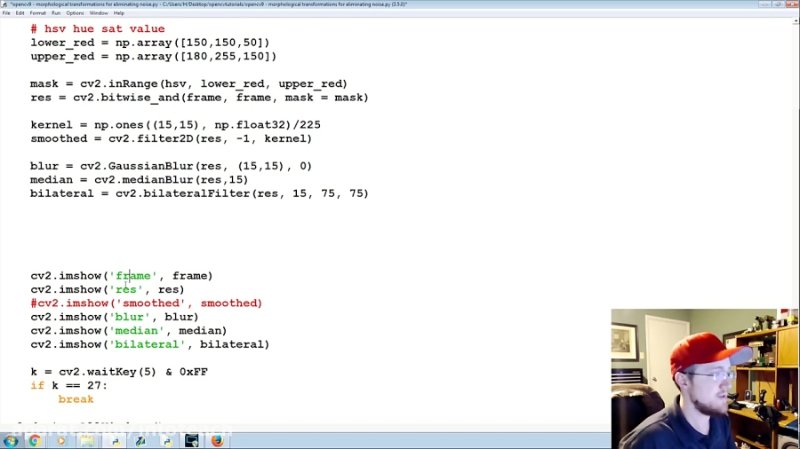 Morphological Transformations - OpenCV with Python for Image and Video Analysis 9