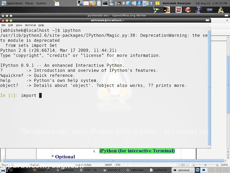Tutorial by abhishek : 3D plotting using Python