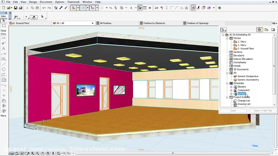 ARCHICAD Scheduling - Introducing Surface Schedules in Interactive Schedule