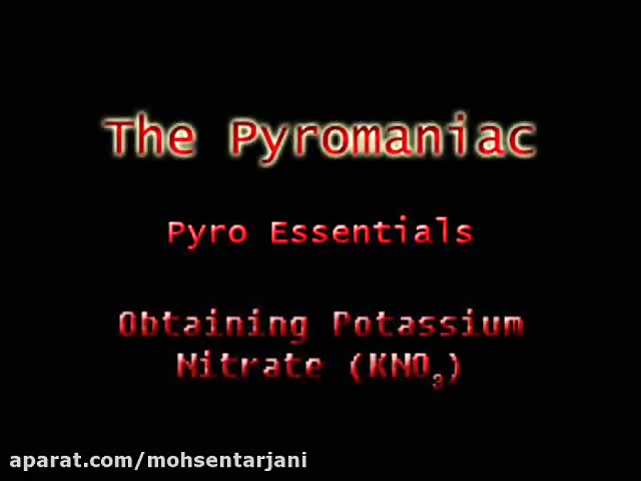 Pyro Essentials: Obtaining Potassium Nitrate (KNO3)