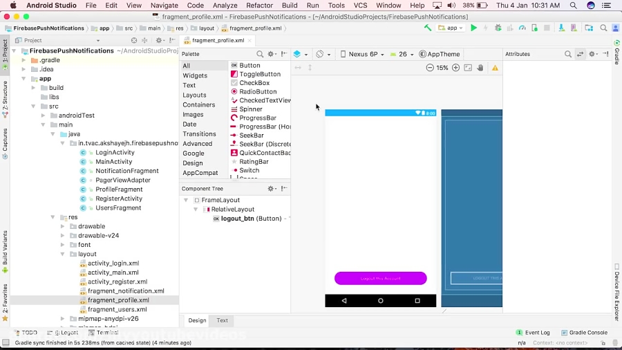 Android Firebase Push Notifications - Device to Device ( Part - 3)