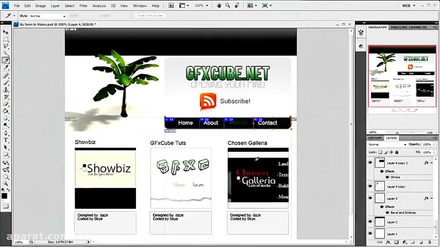 How to Convert Psd to HTML - Step By Step Guide Converting a Design ...