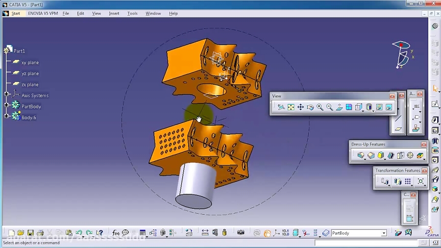 69 CATIA Beginner Tutorial: Custumized Named View