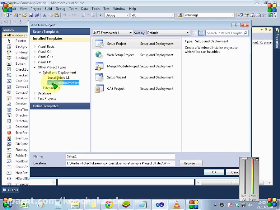 How to make Setup file in .Net Window form Application C# Step by Step ...