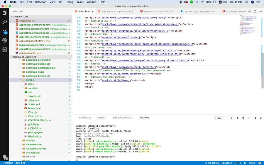 Angular AdminLTE : Login Page ตอนที่ #2