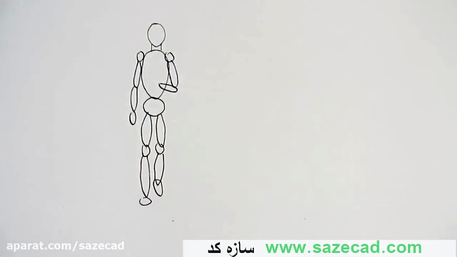 آموزش کشیدن آدم در پرسپکتیو